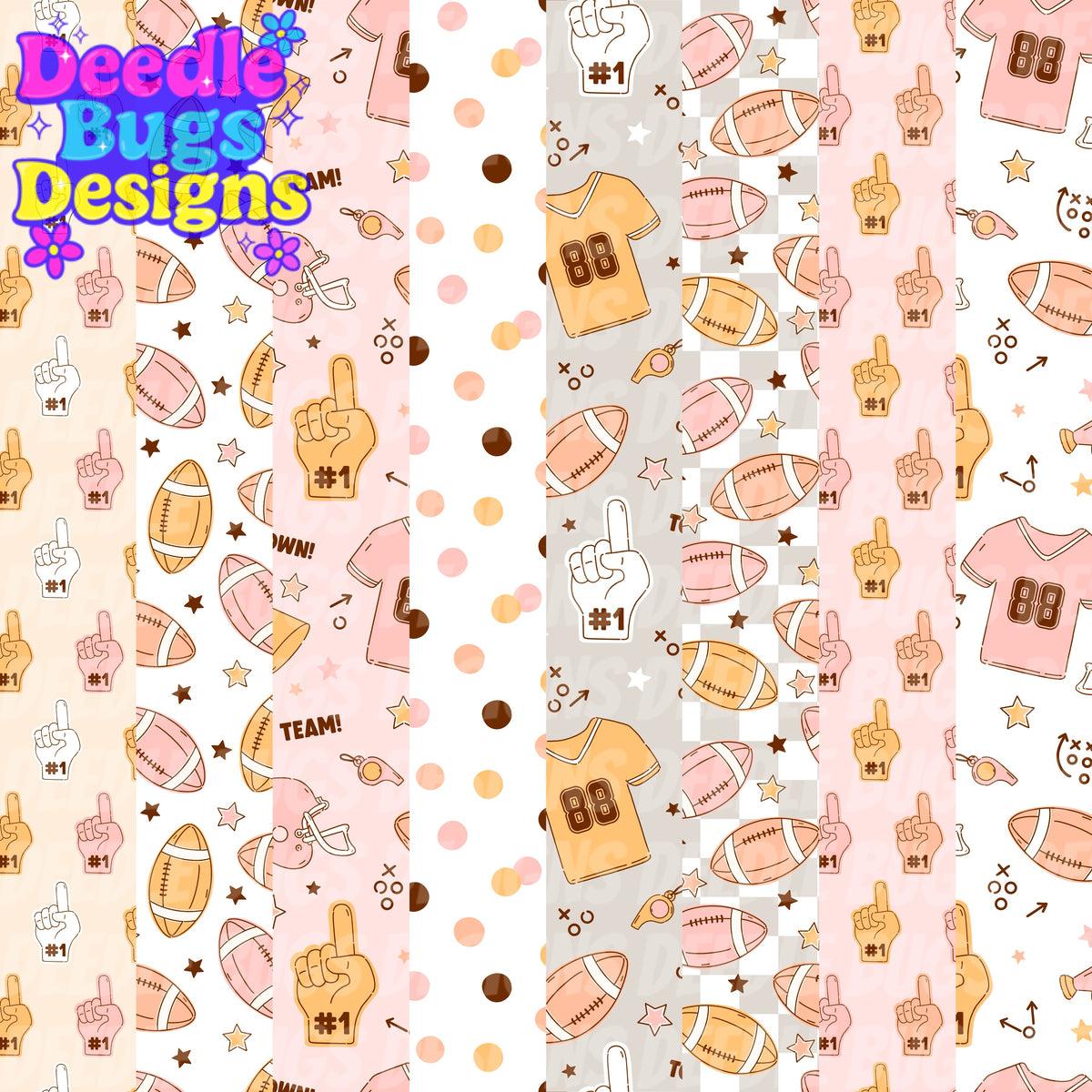Girly Football – Deedle Bugs Designs